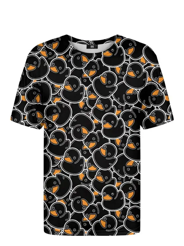 ALOHA FROM DEER Printed Rubber Duck T-shirt - Black