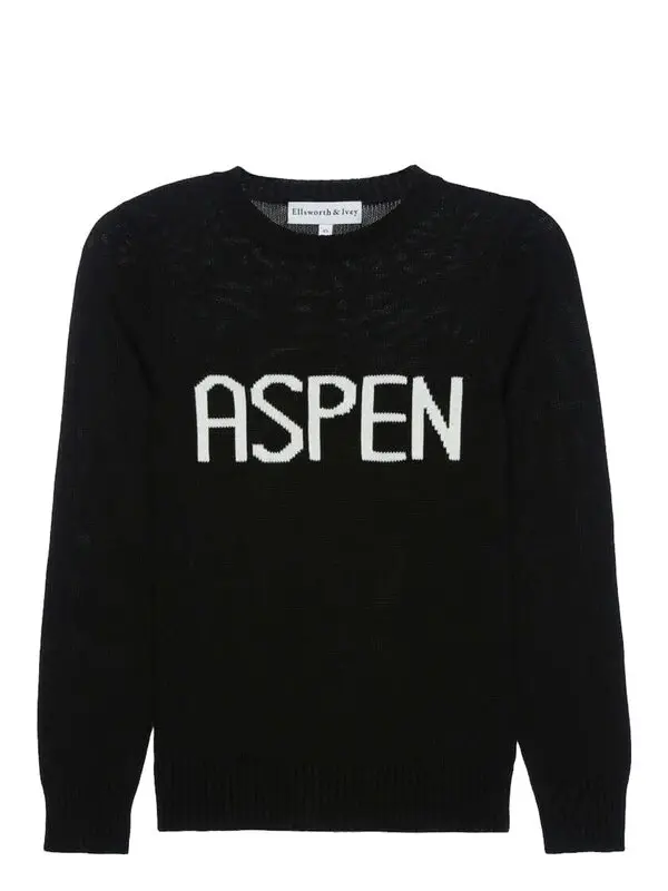 ELLSWORTH + IVEY Crewneck Sweater - Black