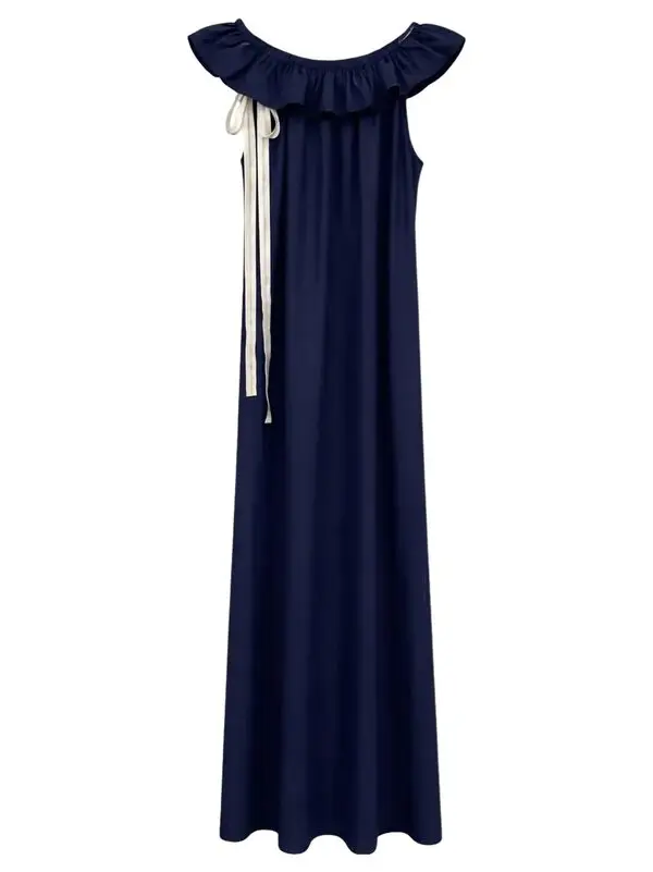 LO NEEL Perle Maxi Dress - Blue