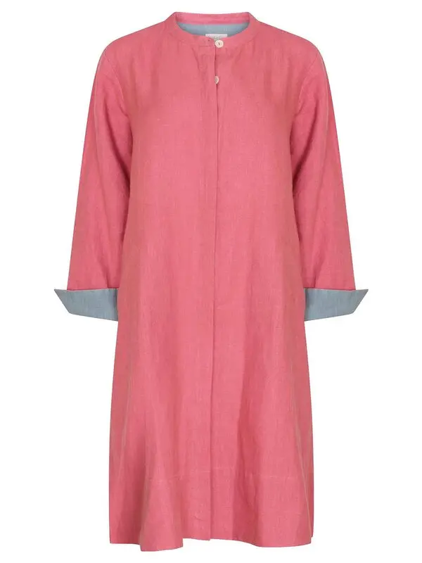 NOLOGO-CHIC Linen Coat Dress - Pink