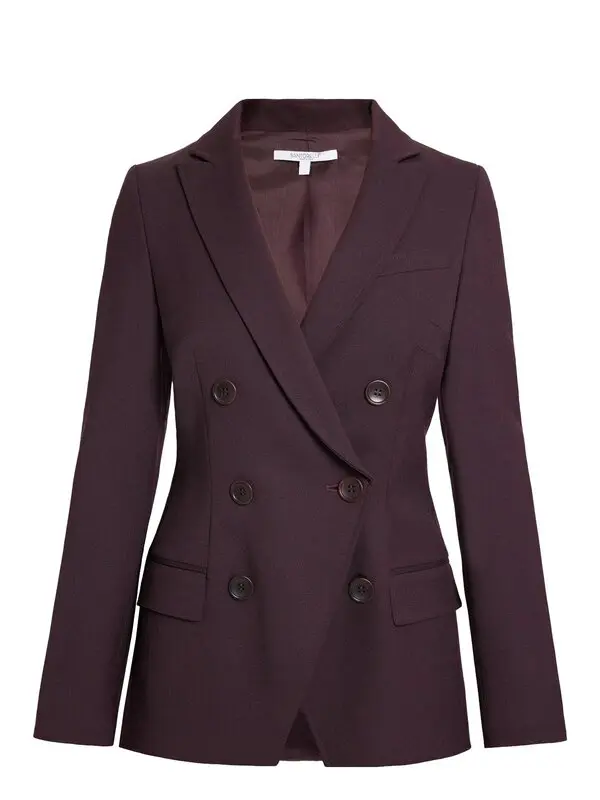 Santorelli Paco Double-breasted Six-button Jacket - Purple