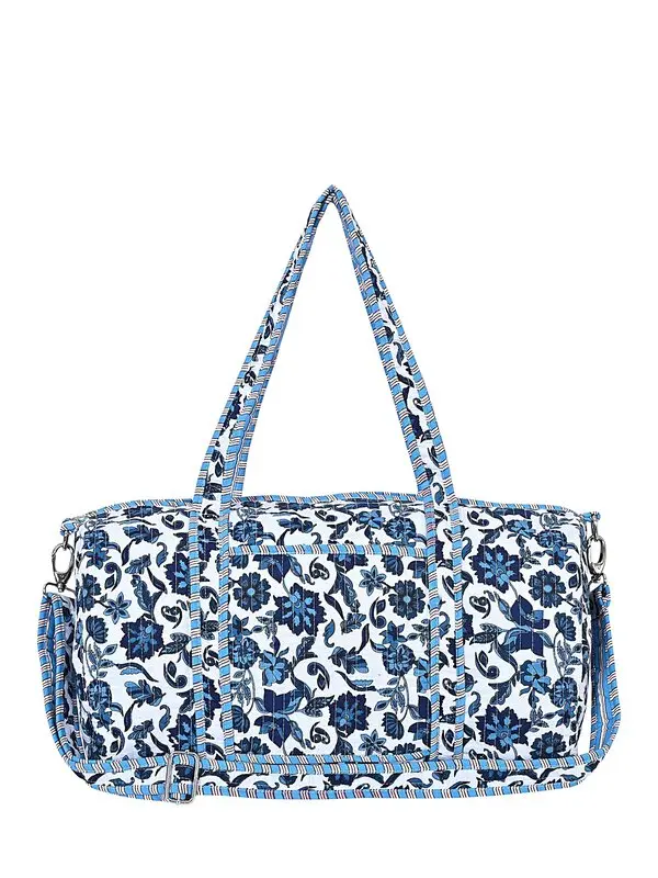 CYC Floral Paisley Cotton Weekender - Blue
