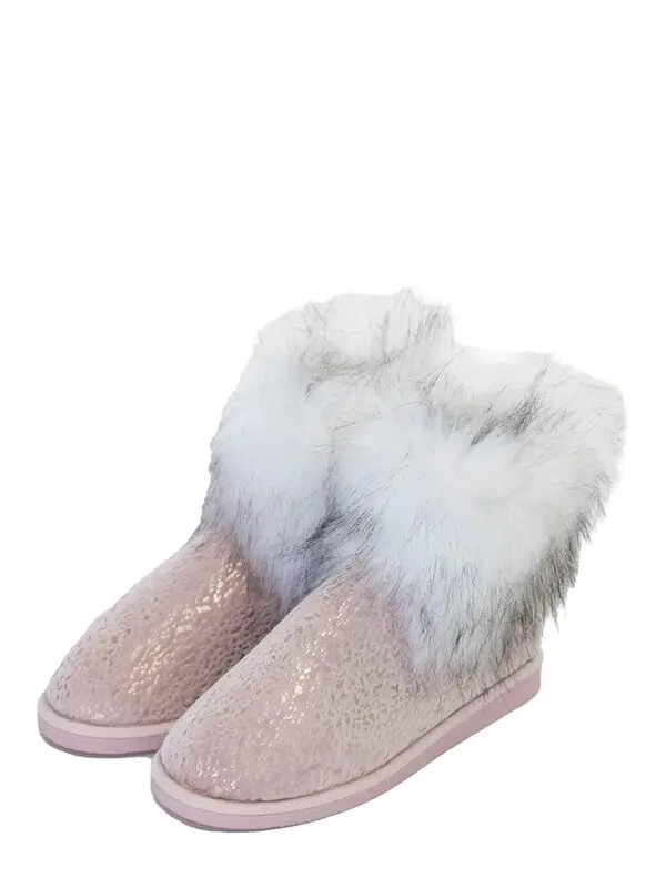 PRETTY YOU Giselle Slipper Booties - Pink