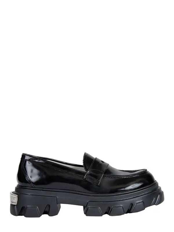 URBNKICKS Leather Loafers - Black