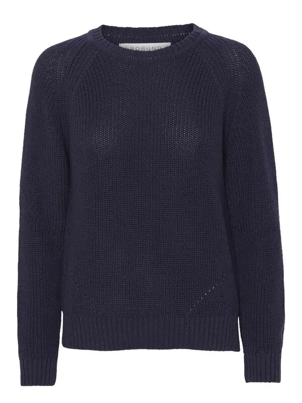 GROBUND Sally Knit Blouse - Blue