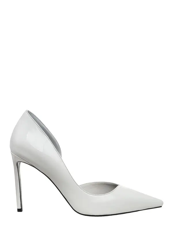 GINISSIMA Samantha Asymmetric Cut Out Pumps - White