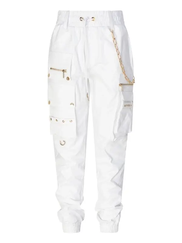 CIRCULAR PATH Cargo Pant - Gold/white