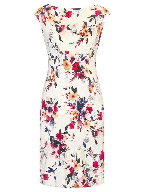 ALIE STREET LONDON Pippa Shift Dress In Mystic Bloom - Red/white/yellow