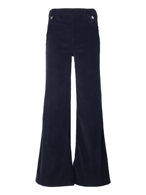 NOEND Dina High Waisted Wide Leg Corduroy - Black