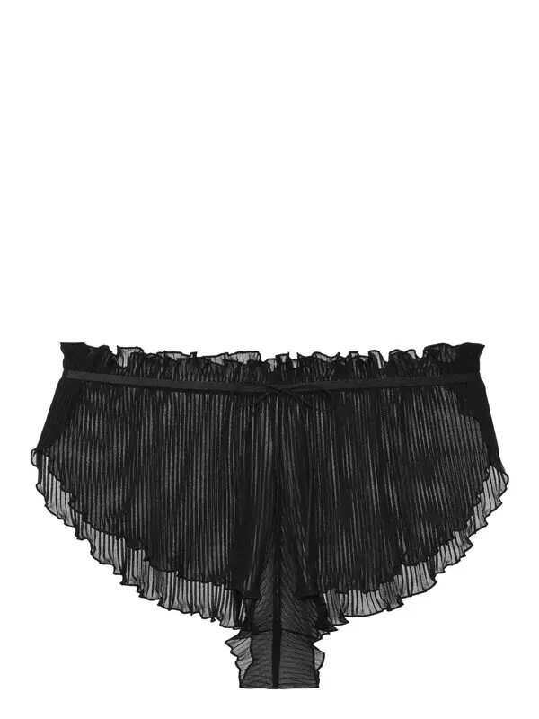 PERILLA Flavia Pleated Shorts - Black