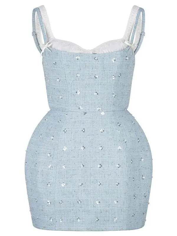 ATOIR Honey Mini Vintage Dress - Blue