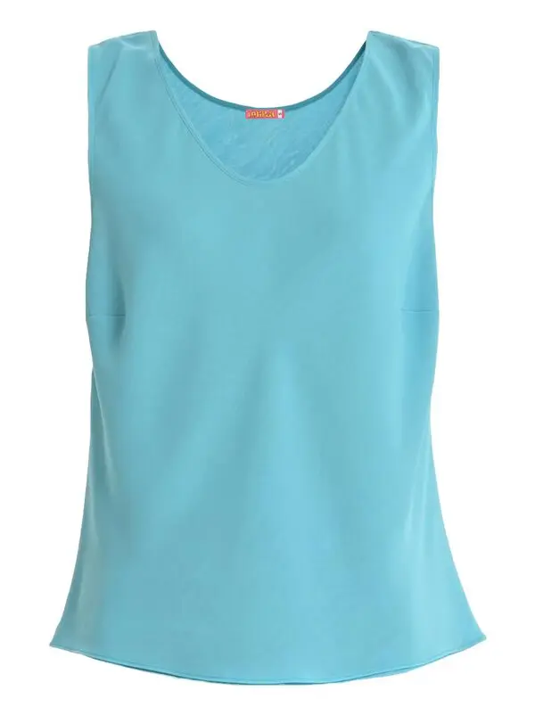 LALIPOP DESIGN Layered Chiffon Blouse - Blue