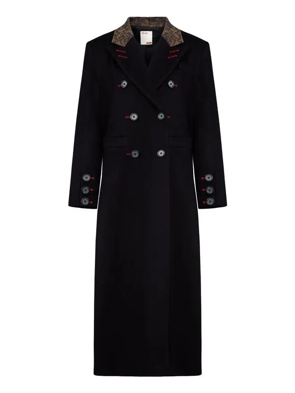 PCFG Your Itch Oversized Long Overcoat - Black