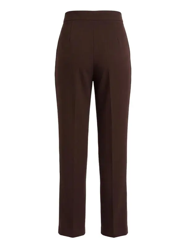 ASHITA FERNANDES Relaxed Fit Ankle Length Trousers - Brown
