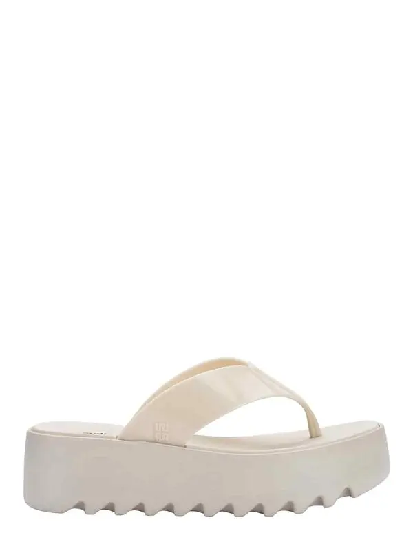 Melissa Thong Platform Sandals - Beige