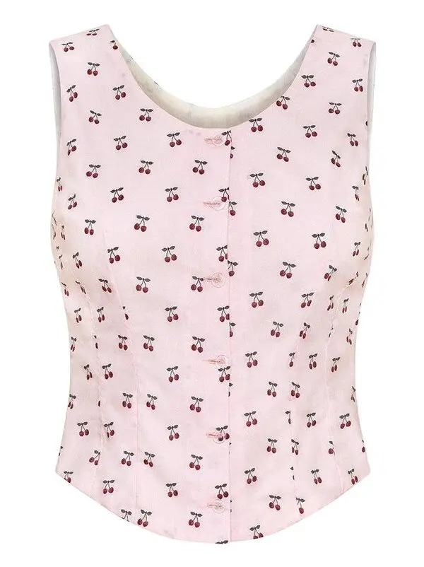 MONTCE Cherries Jane Tank - Pink