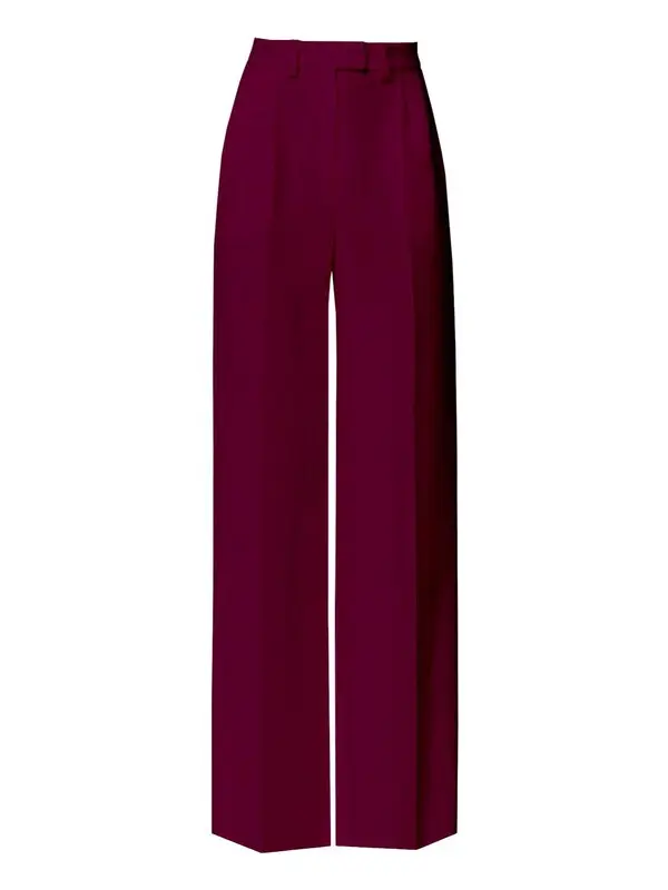 ANGELIKA JOZEFCZYK High-waisted Wide-leg Trousers - Red