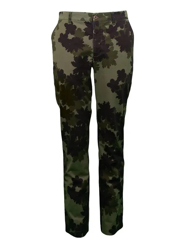 LORDS OF HARLECH Charles Salerno Floral Pant - Green