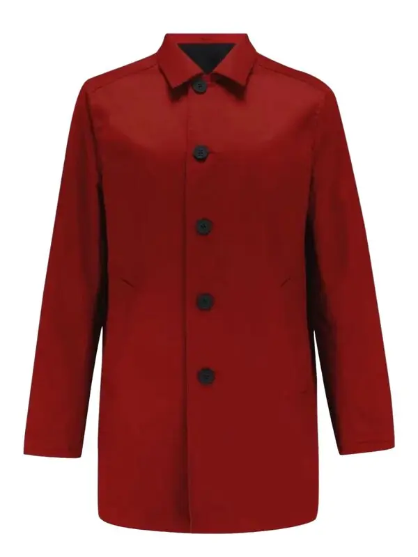 GUARDS LONDON Montague Reversible Raincoat - Black/red