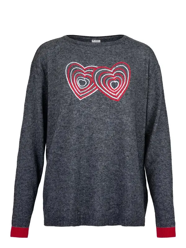 AT LAST... Cashmere Mix Sweater - Grey