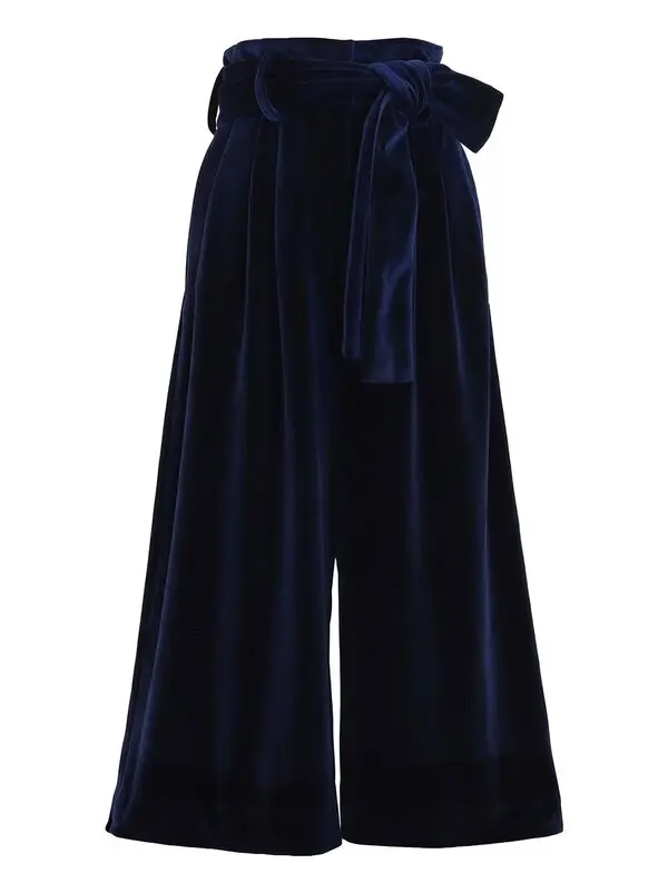 EMMA WALLACE Nala Cropped Trousers - Blue