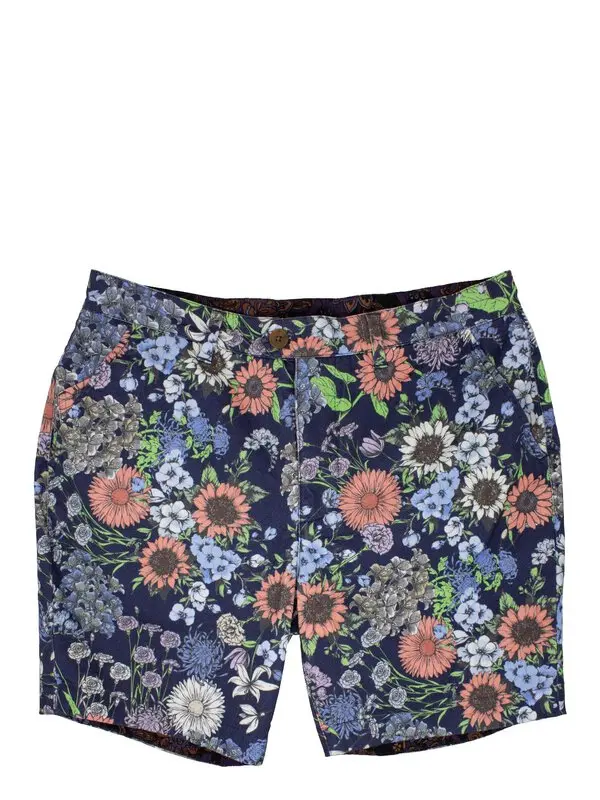 LORDS OF HARLECH Floral Print John Short - Blue