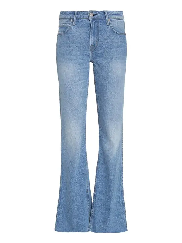 NOEND Grace Mid Rise Flare Jeans - Blue