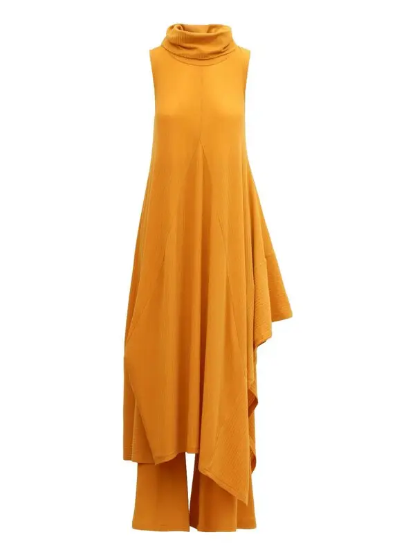 JULIA ALLERT Knit Dress And Pants Set - Orange