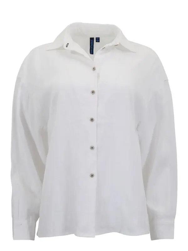 LORDS OF HARLECH Lydia Linen Shirt - White
