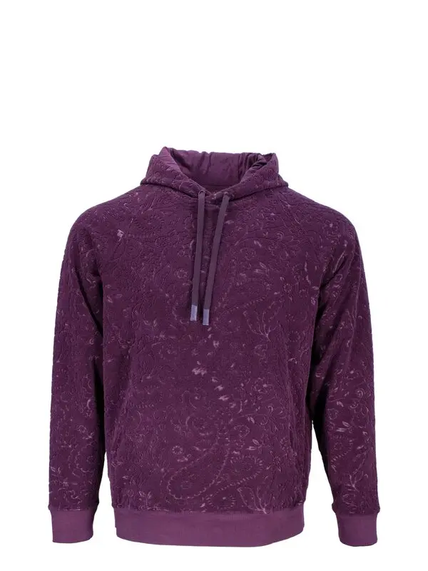 LORDS OF HARLECH Howard Towel Hoodie - Purple