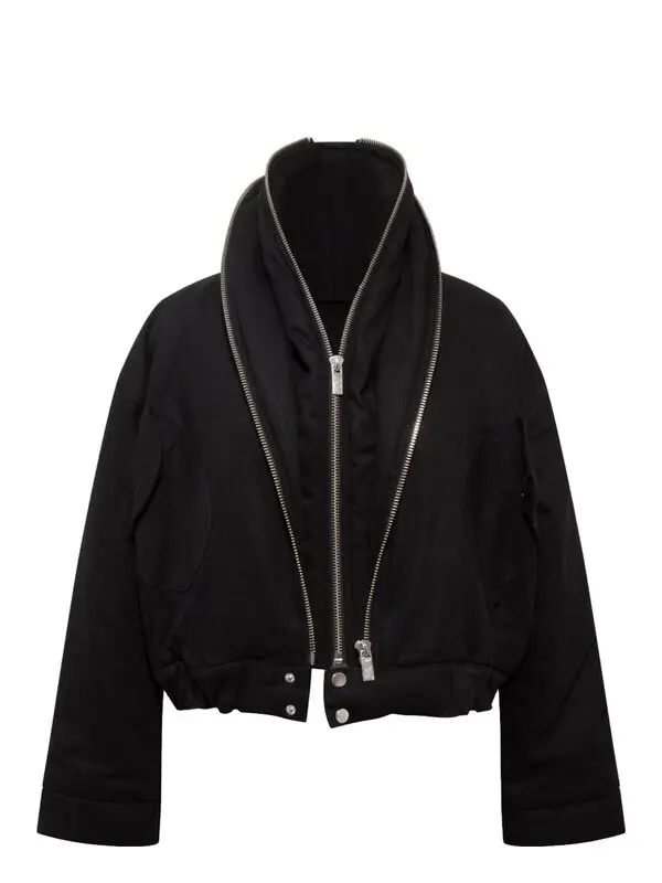 CÓTIER DENIM Mist Bomber Jacket - Black