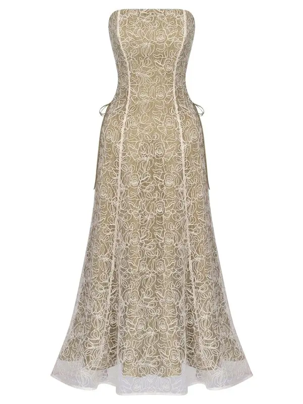 ELSAVA Bloom Corset Dress - White