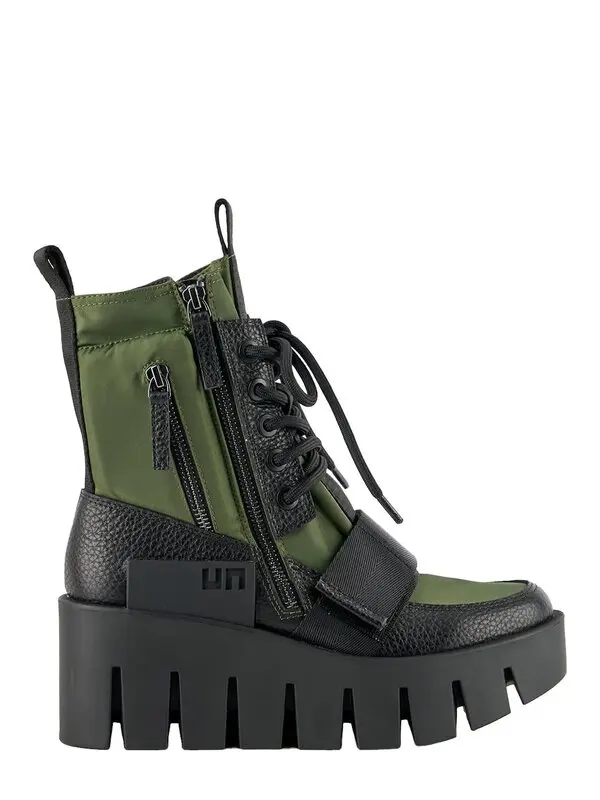 United Nude Grip Combat Lo Combat Boots - Green/black