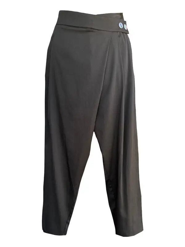 MIRIMALIST Straight Carrot Fit Pants - Black