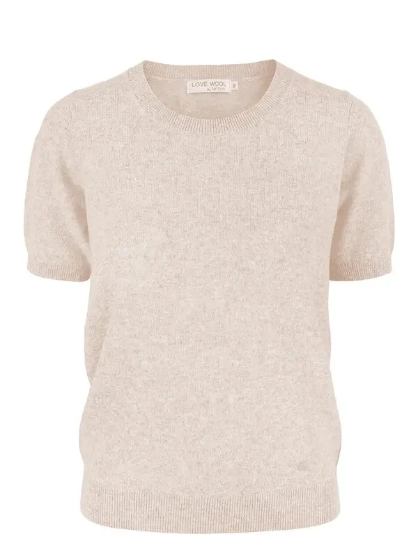 TIRILLM Alina Cashmere T-shirt - Beige