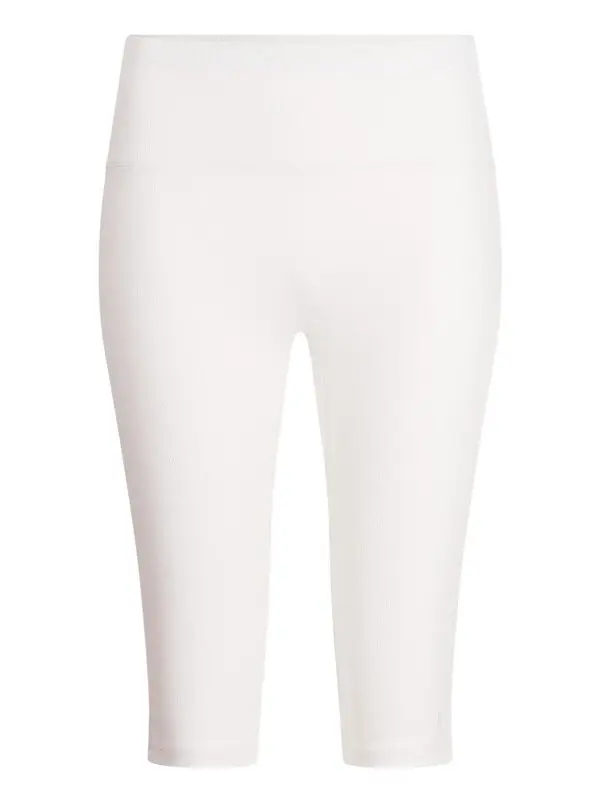 THE KOOZY Charlotte High-waist Thigh-length Shorts - White