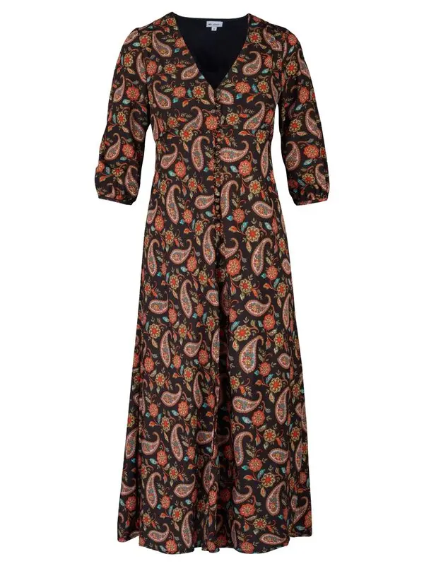 AT LAST... Belgravia Midi Dress - Brown