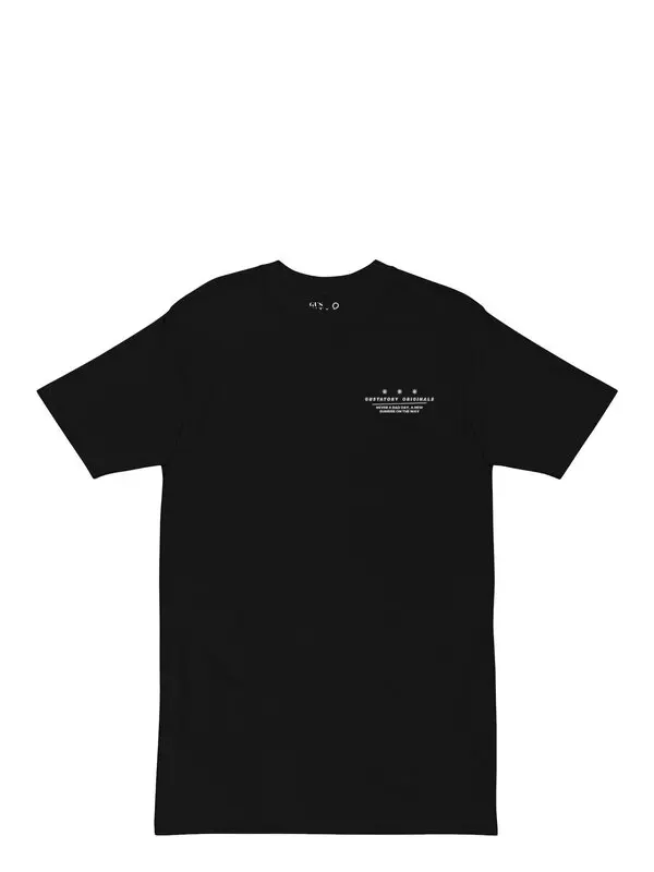 ANCHOR & CREW Gustatory Originals Good Taste... Heavy Cotton Embroidered T-shirt - Black
