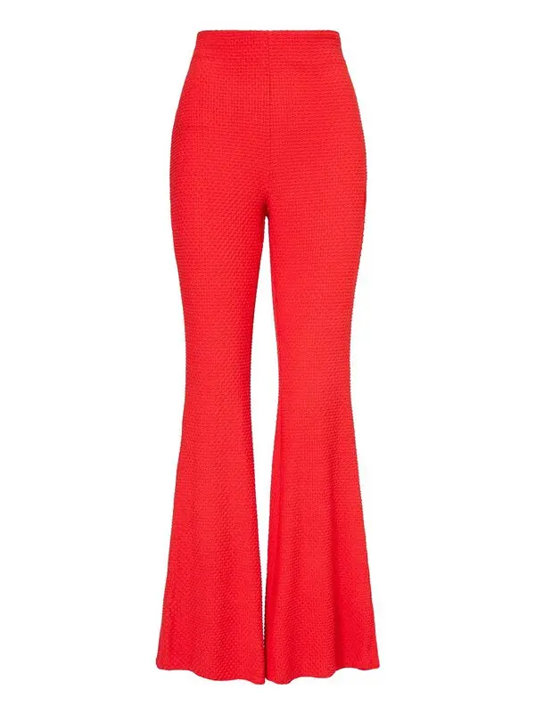 AMY LYNN High-rise Flare Leggings - Red