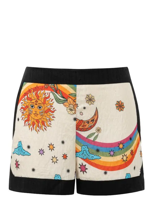 SAINT ONES Aster Tailored Shorts - Beige