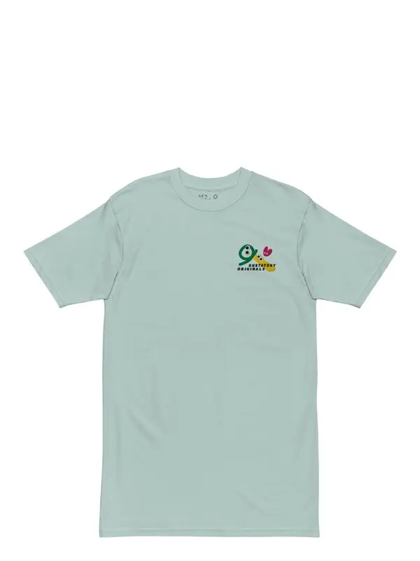 ANCHOR & CREW Ice Gustatory Originals Shapes & Sizes Heavy Cotton Embroidered T-shirt - Blue