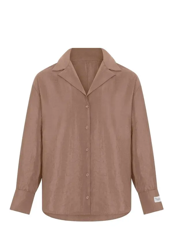 THISISU COLLECTION Lyla Shirt - Brown
