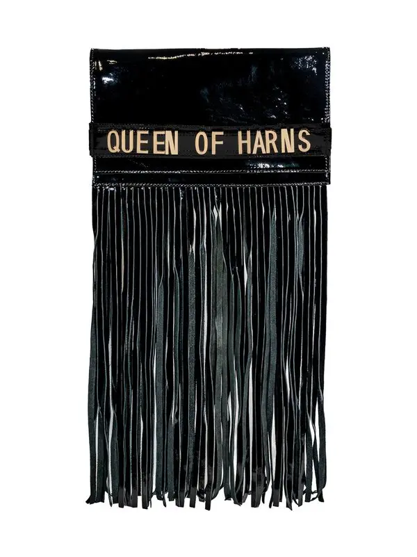 VAZAF Aura Fringe Clutch - Black