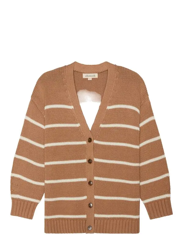 ELLSWORTH + IVEY Neutrals Elizabeth Knit Cardigan - White