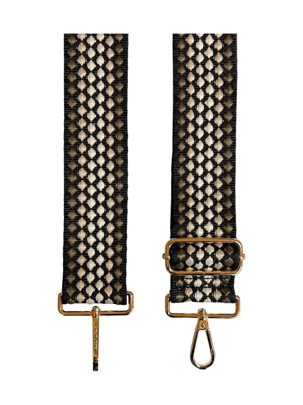 APATCHY LONDON Cappuccino Dots Strap - Black/yellow