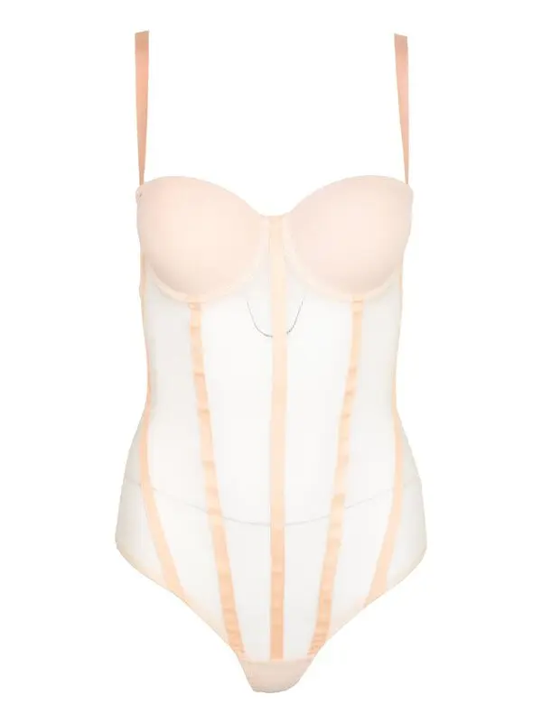 DARILY UNDERWEAR Bodysuit Vintage Silver Peony - Rose Gold