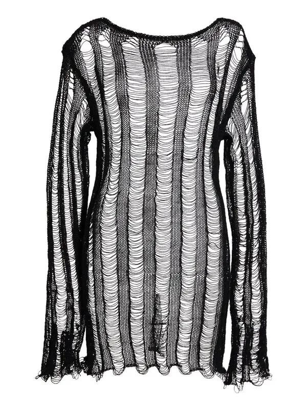 SARAH REGENSBURGER Darkness Linen Jumper - Black
