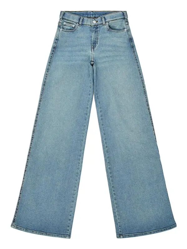 DR. DENIM Zila Mid Wide Jeans - Blue