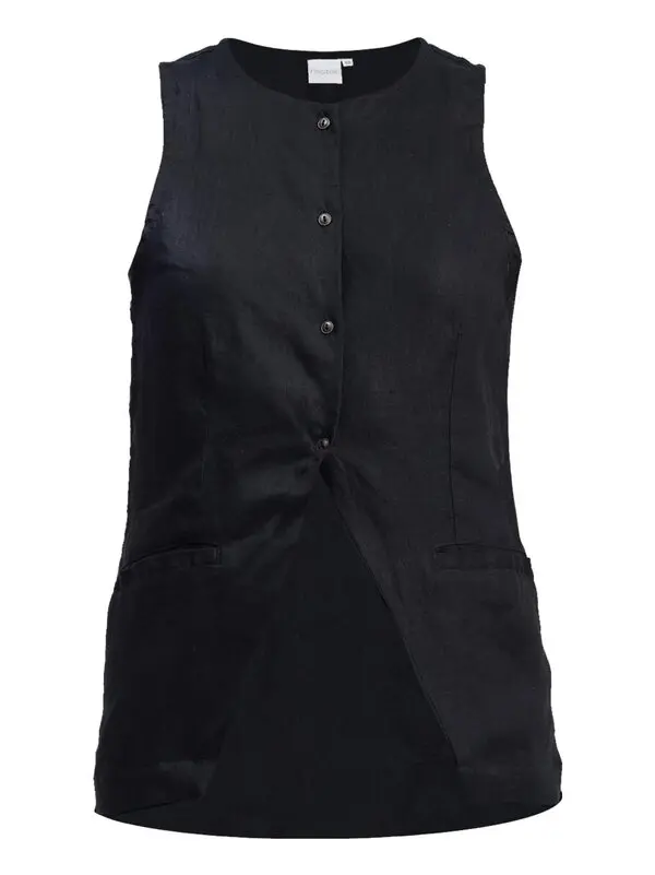 REISTOR Hemp Vest Jacket - Black