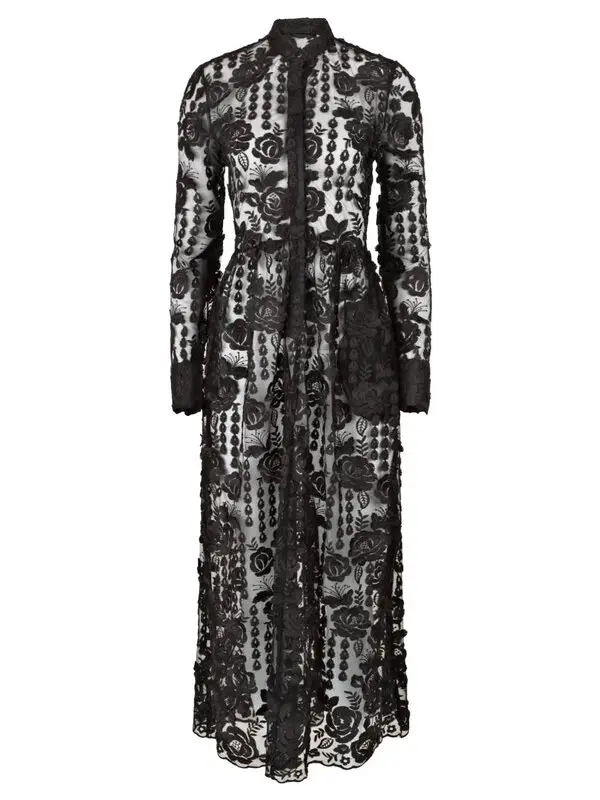 BOUTIQUE KAOTIQUE Lace Maxi Dress - Black